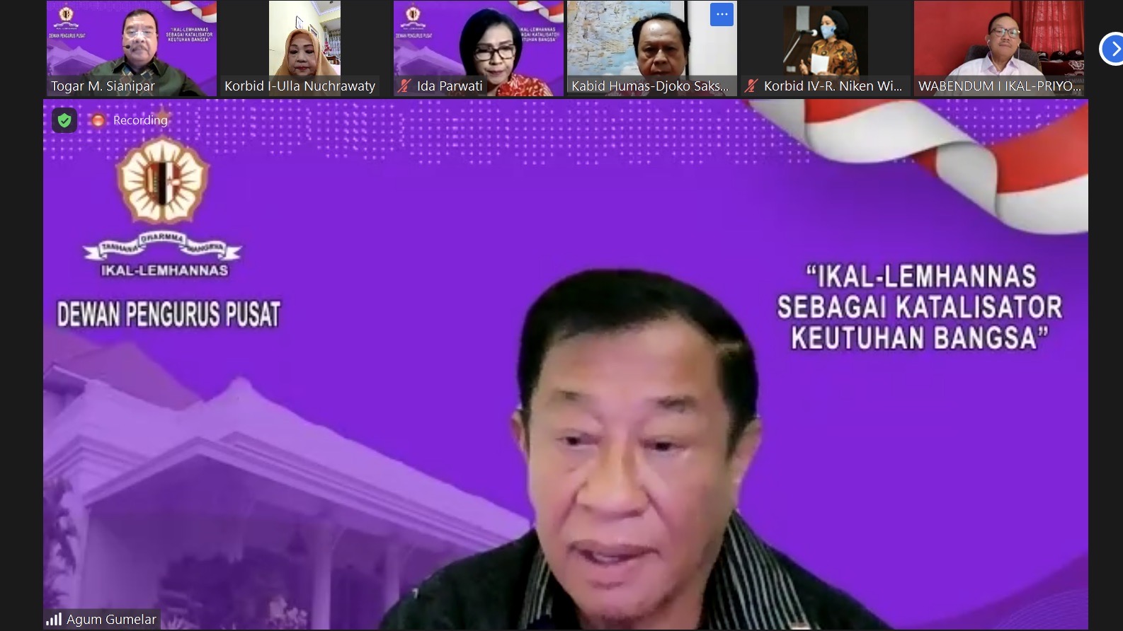 Ceramah Ketua Umum IKAL-Lemhannas kepada Peserta PPRA 64 Lemhannas RI