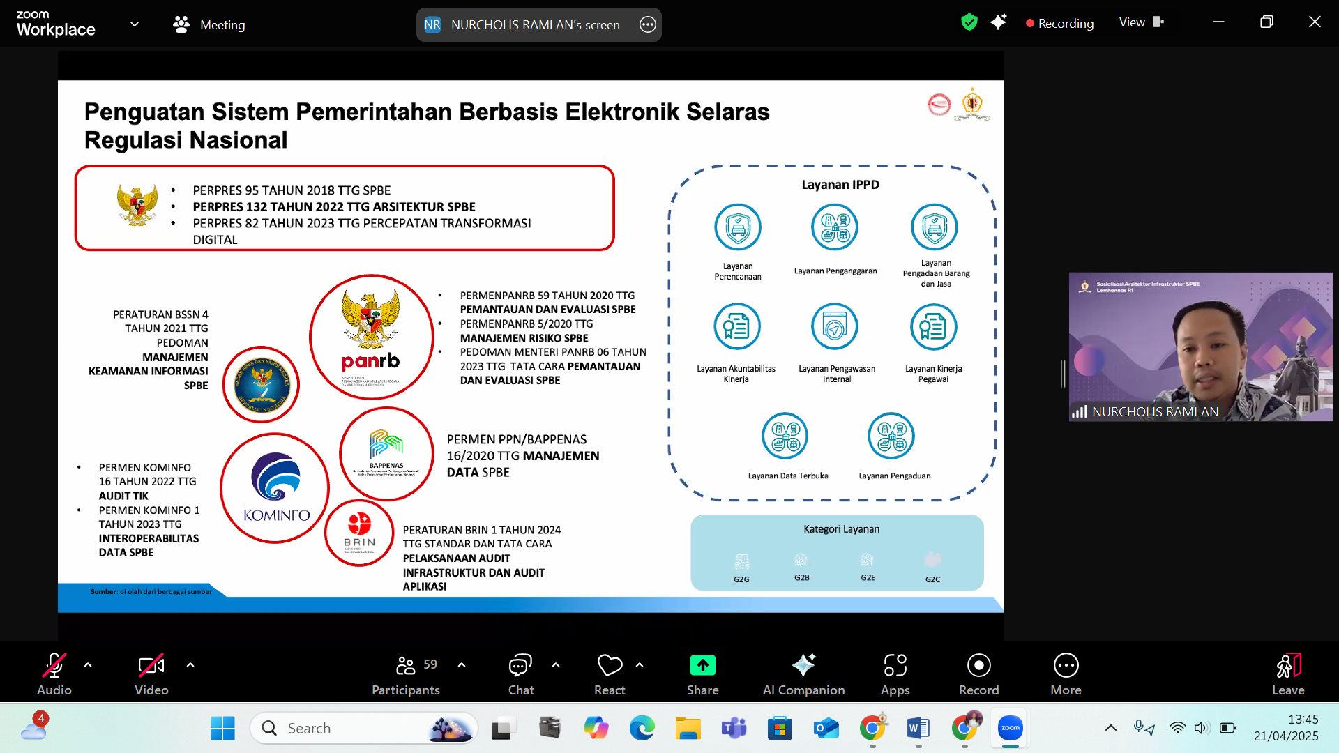 Sosialisasi Arsitektur Infrastruktur SPBE di Lingkungan Lemhannas RI Guna Tingkatkan Efisiensi ...