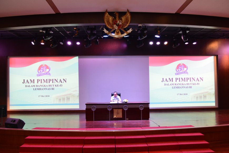 Jam Pimpinan dalam rangka HUT ke-53 Lemhannas RI